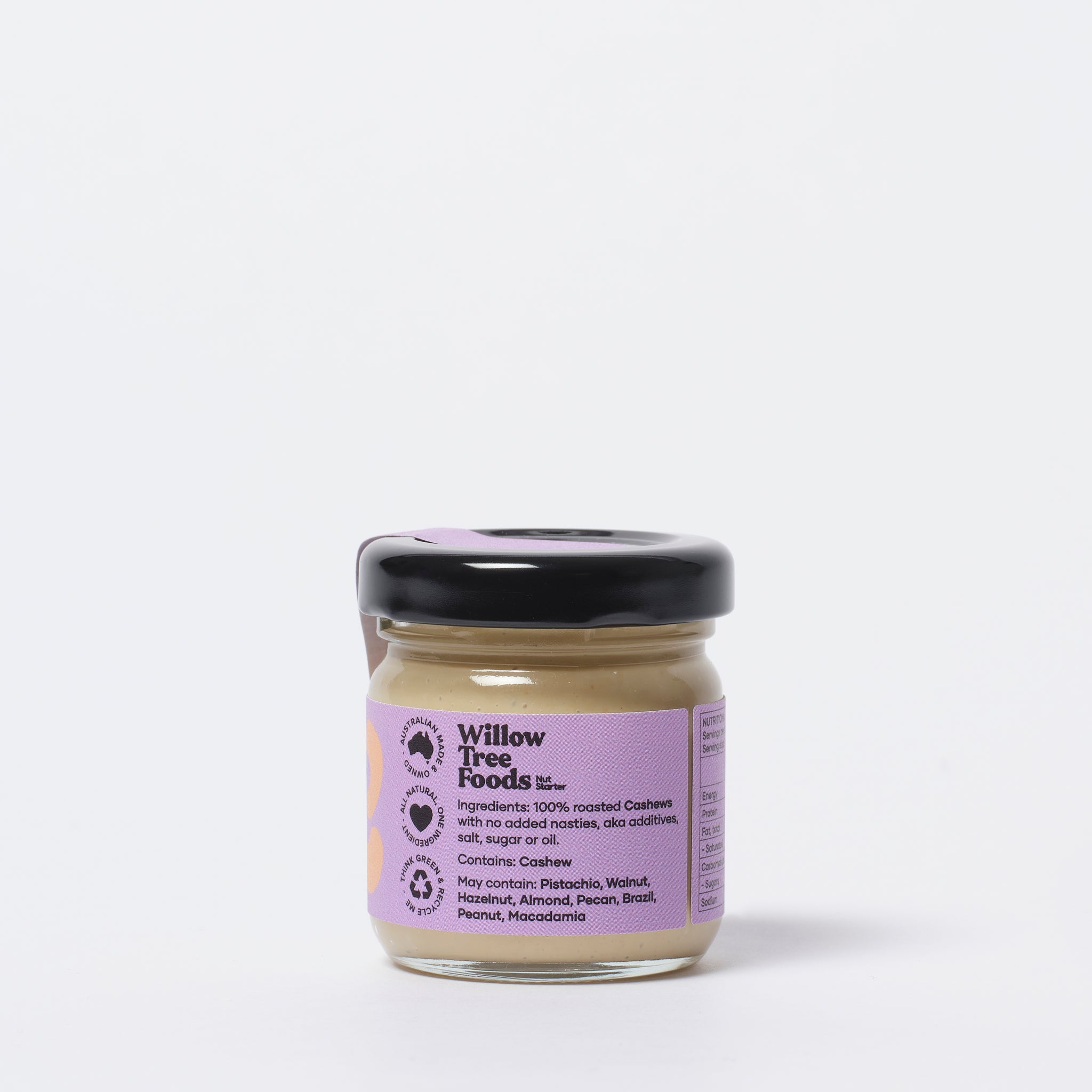 Cashew Butter 40g – Willow Tree Foods