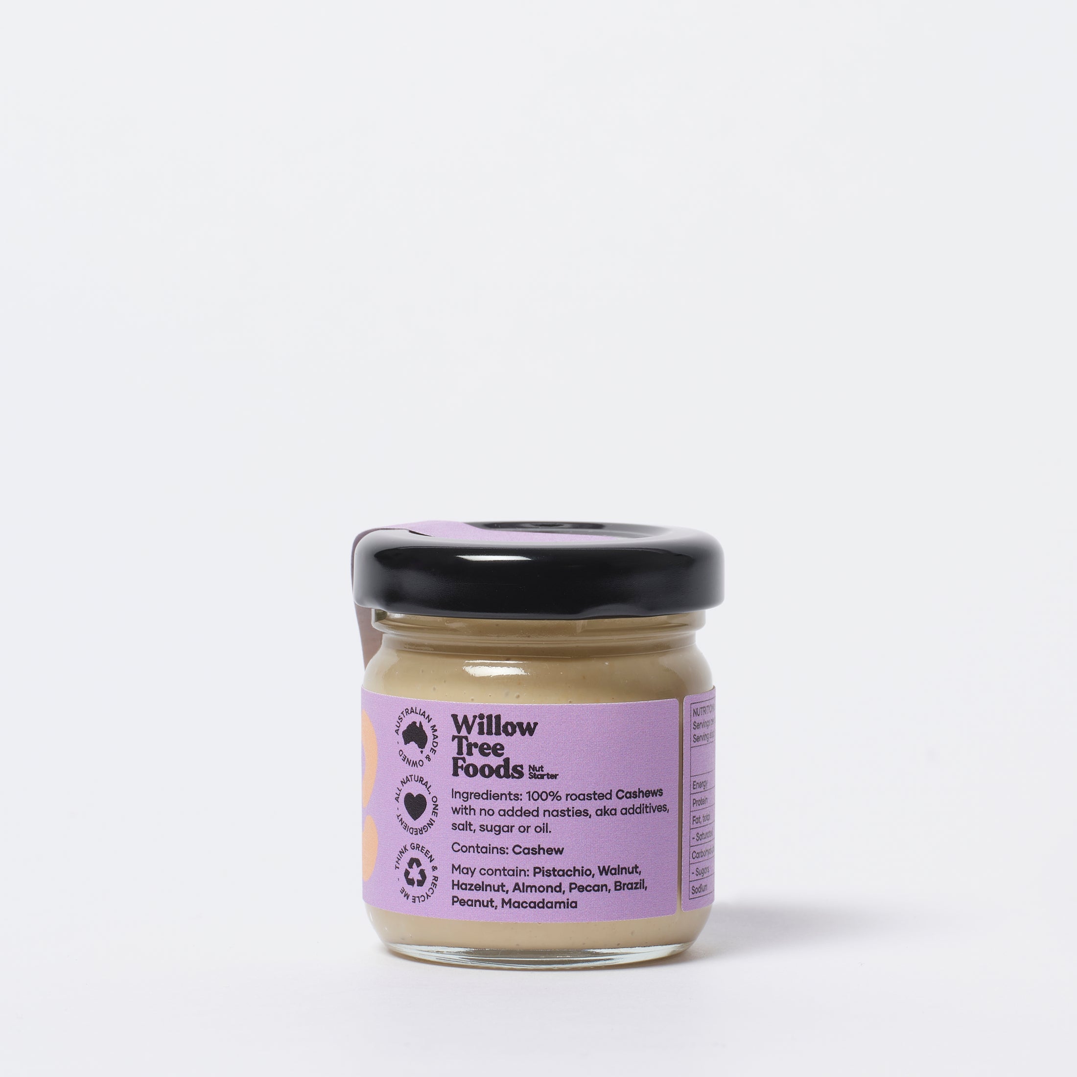 Cashew Butter 40g – Willow Tree Foods