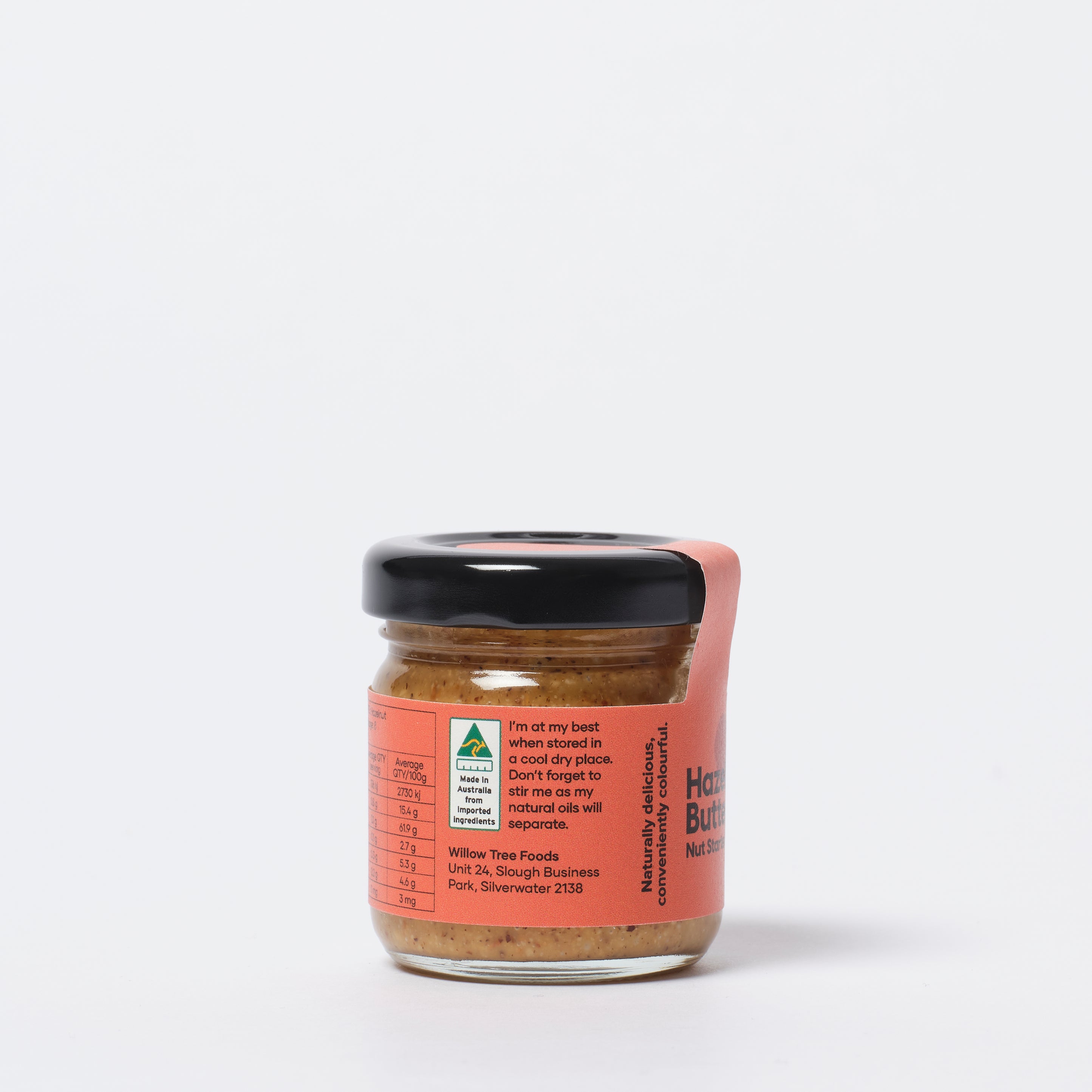 Hazelnut Butter 40g – Willow Tree Foods